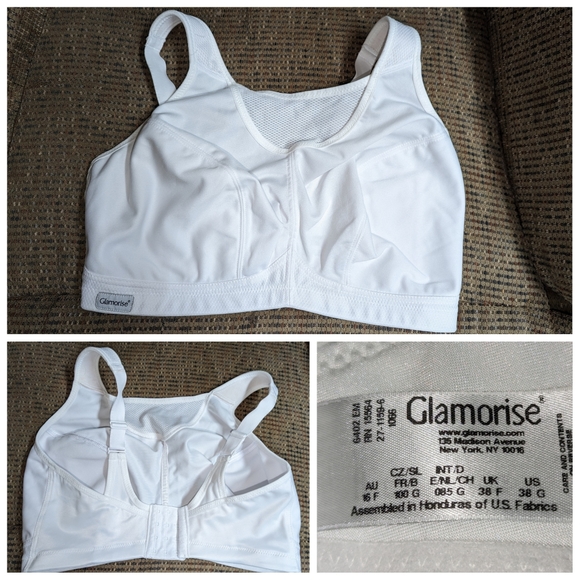 Glamorise | Intimates & Sleepwear | Glamorise White Bra Wireless Plus ...
